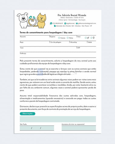 Termos de consentimento veterinários • petgraf